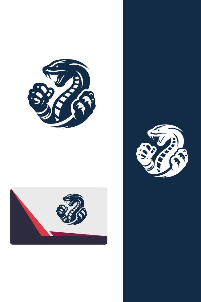 Black Mamba Fury fighting snakes logo 53140475 Vector Art at Vecteezy