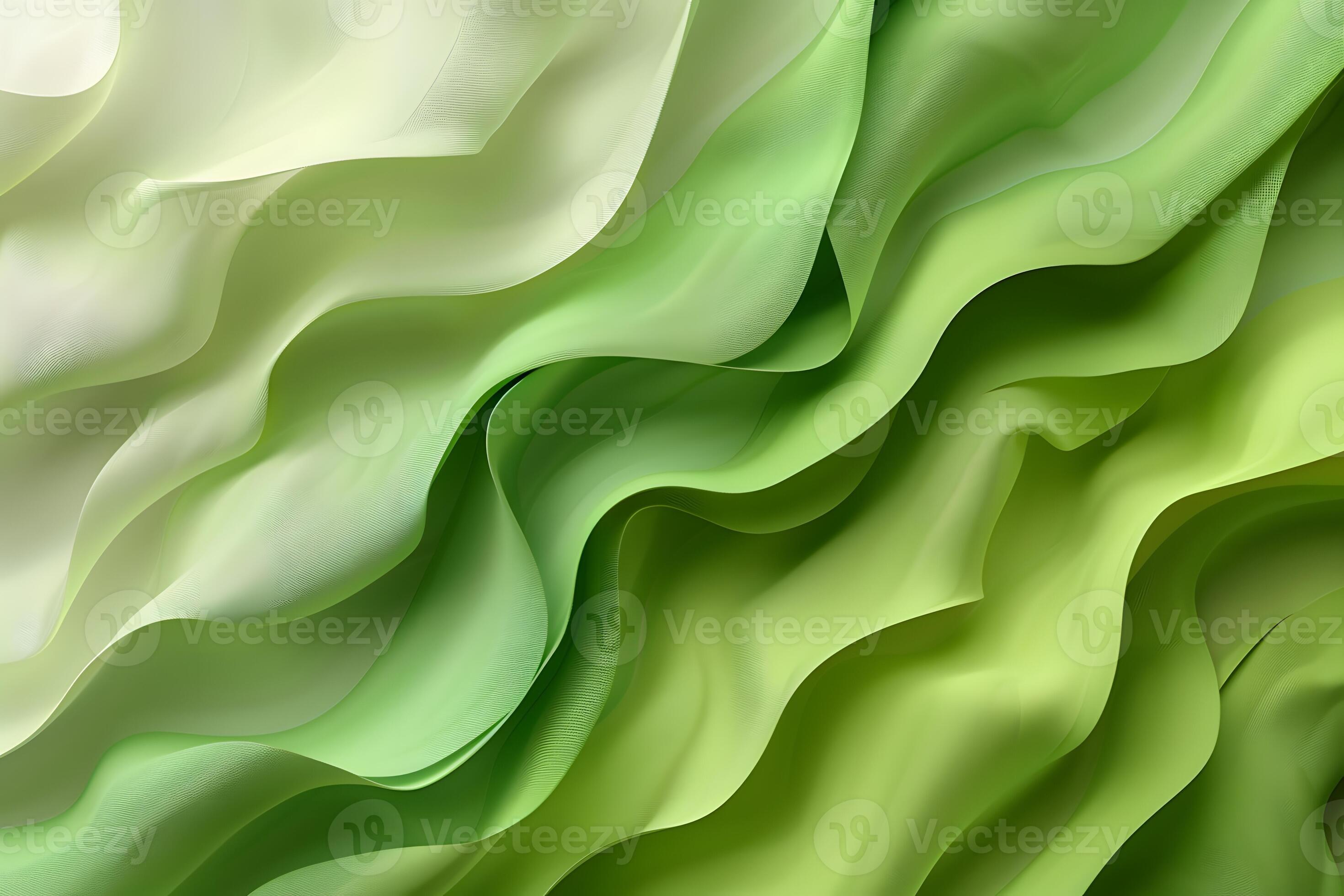 Abstract Green Wave Pattern - Modern Design for Textiles and Wallpapers 53156469 Stock Photo at ...