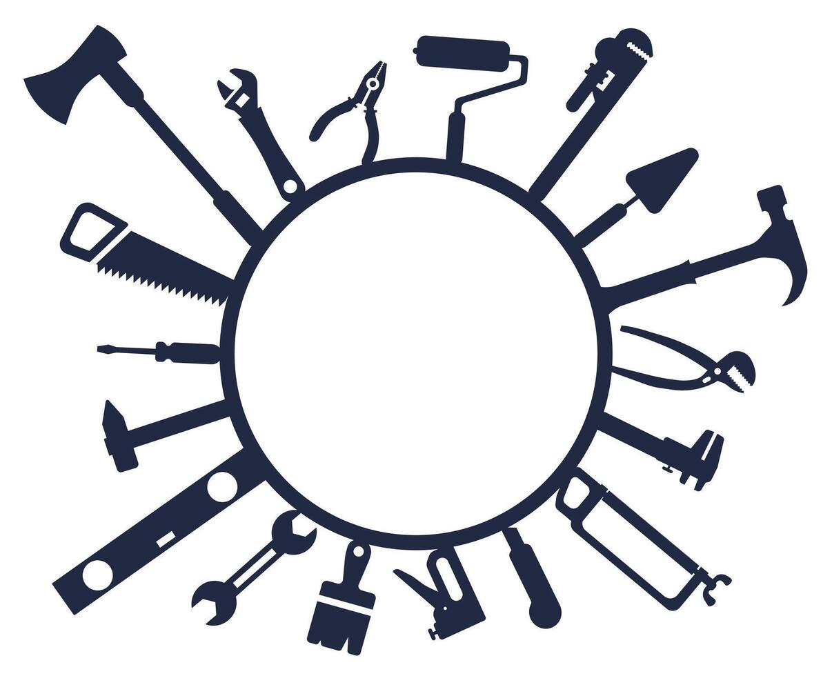 Icon set of hand tools. Hand tool. Set of hand tools or tools icons ...