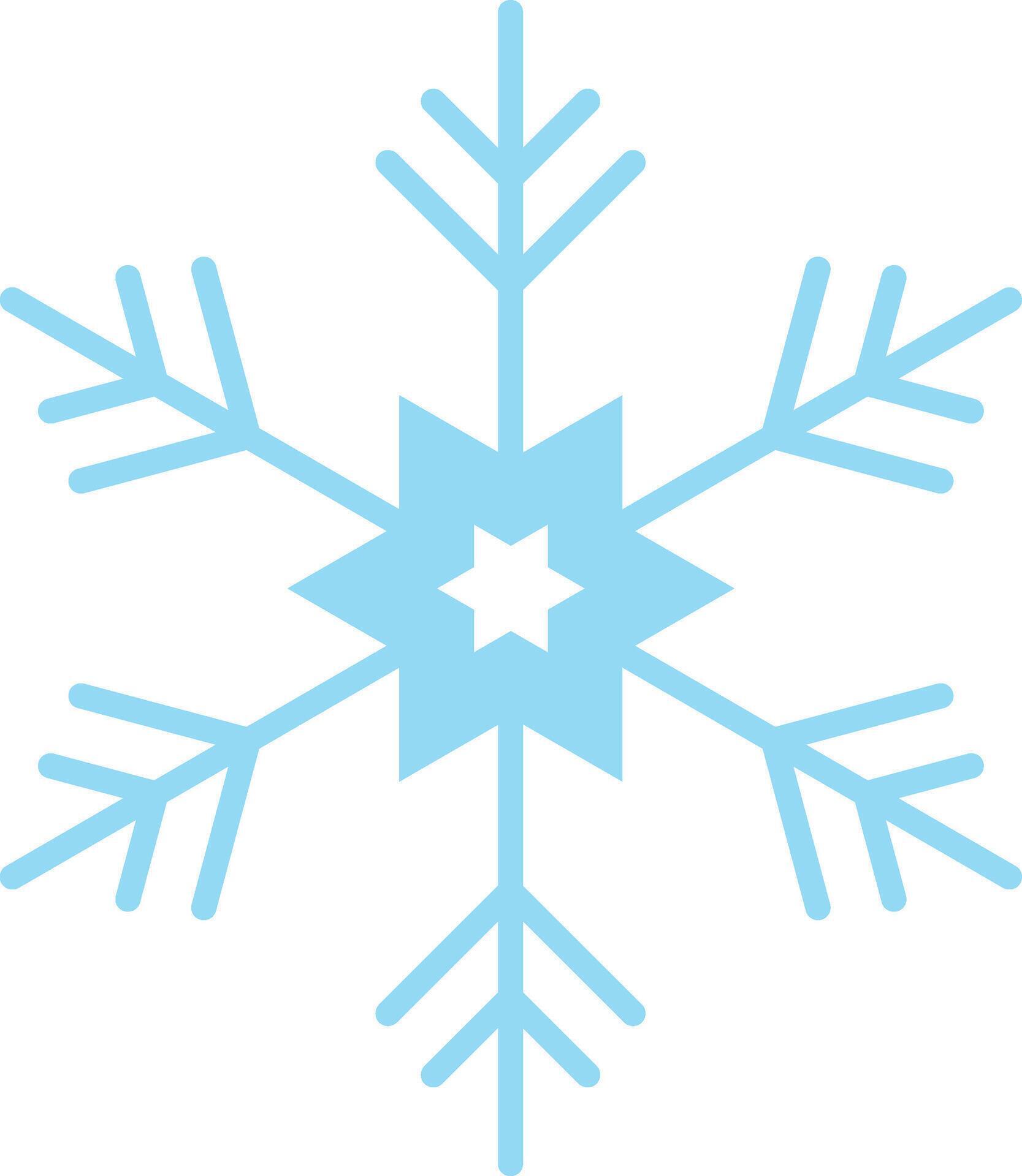 Snowflake icon image. Suitable for mobile apps, web apps and print ...