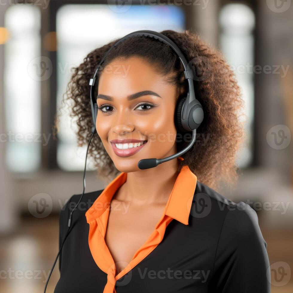 Smiling customer service representative with headset 53184454 Stock ... Smiling customer service representative with headset 53184454 Stock ...