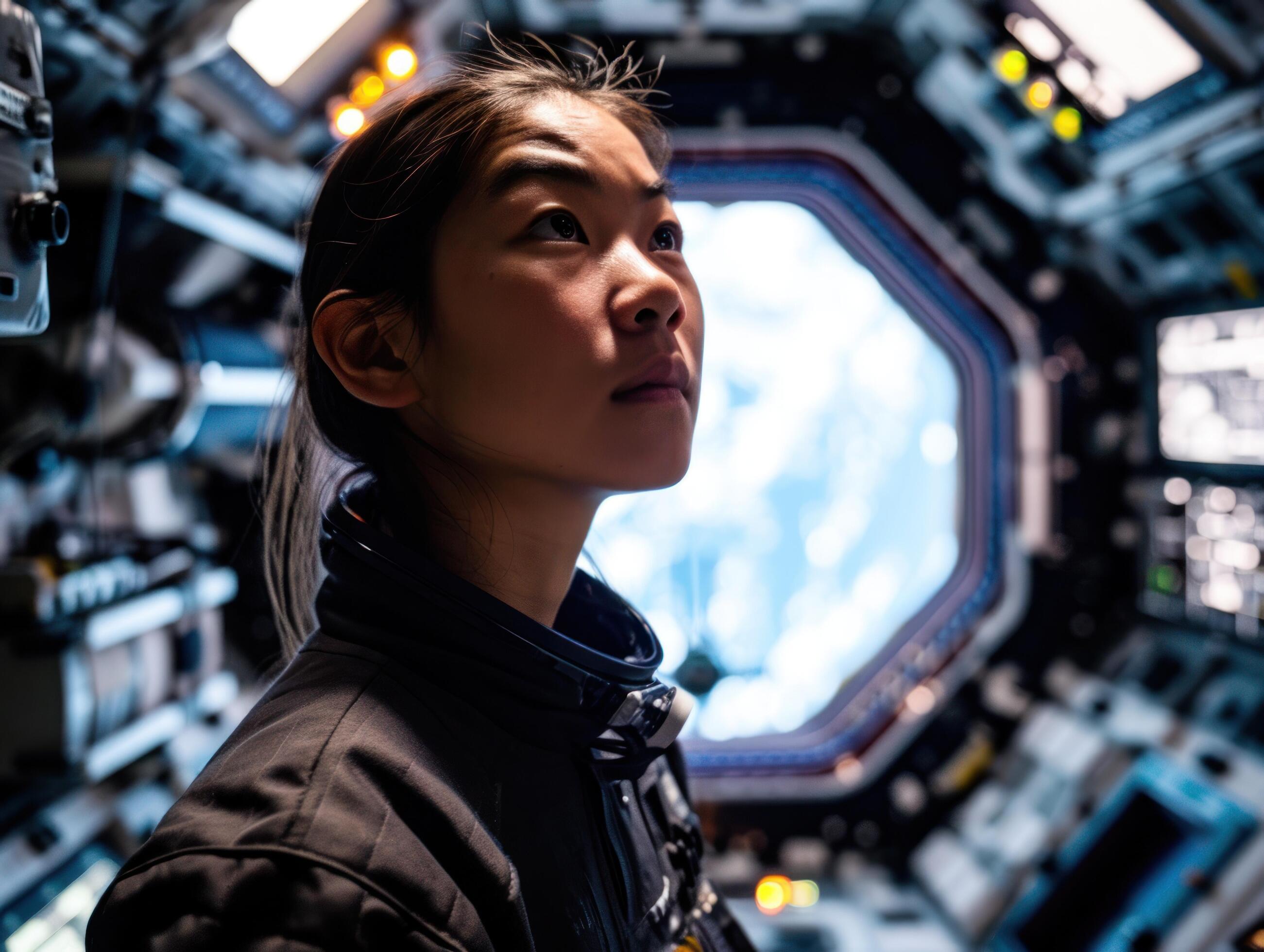 a woman looking up at a window 53193072 Stock Photo at Vecteezy