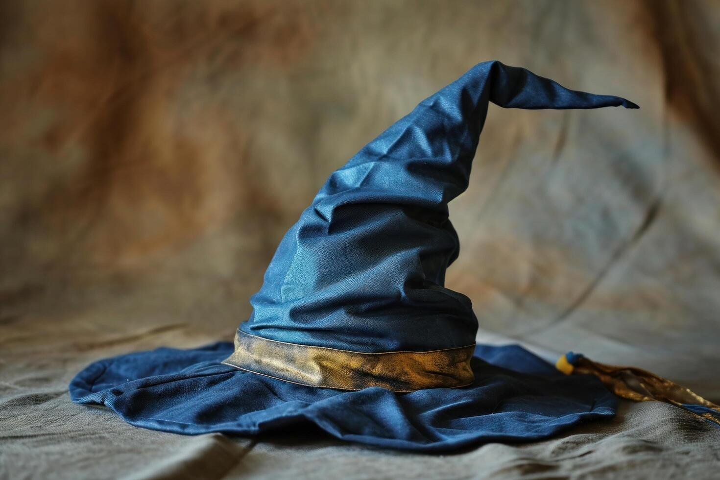 a blue and gold hat 53193917 Stock Photo at Vecteezy