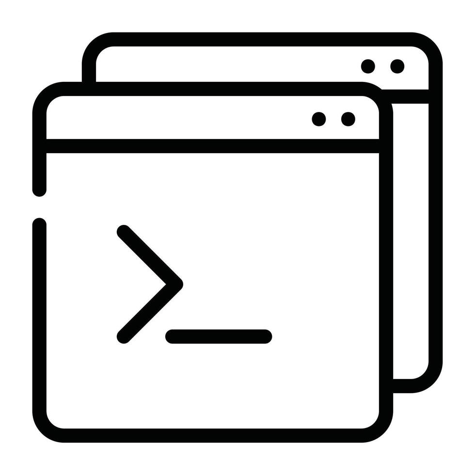 Prompt Icon Outline 53197033 Vector Art at Vecteezy