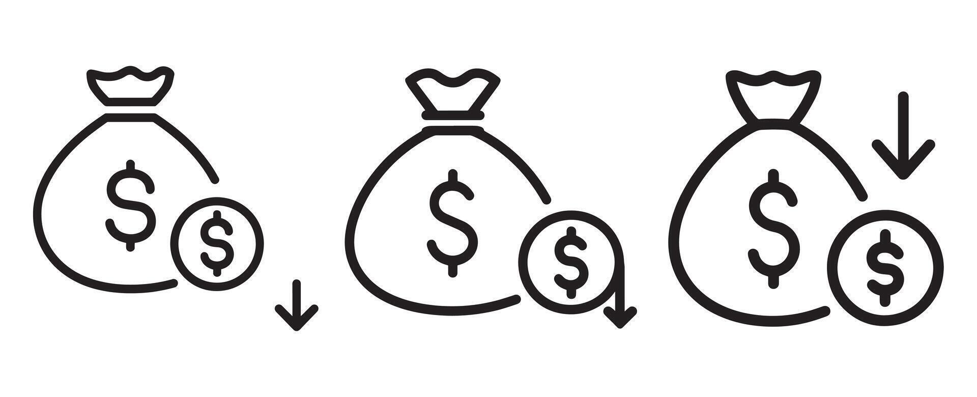 Set of financial icon 53197265 Vector Art at Vecteezy