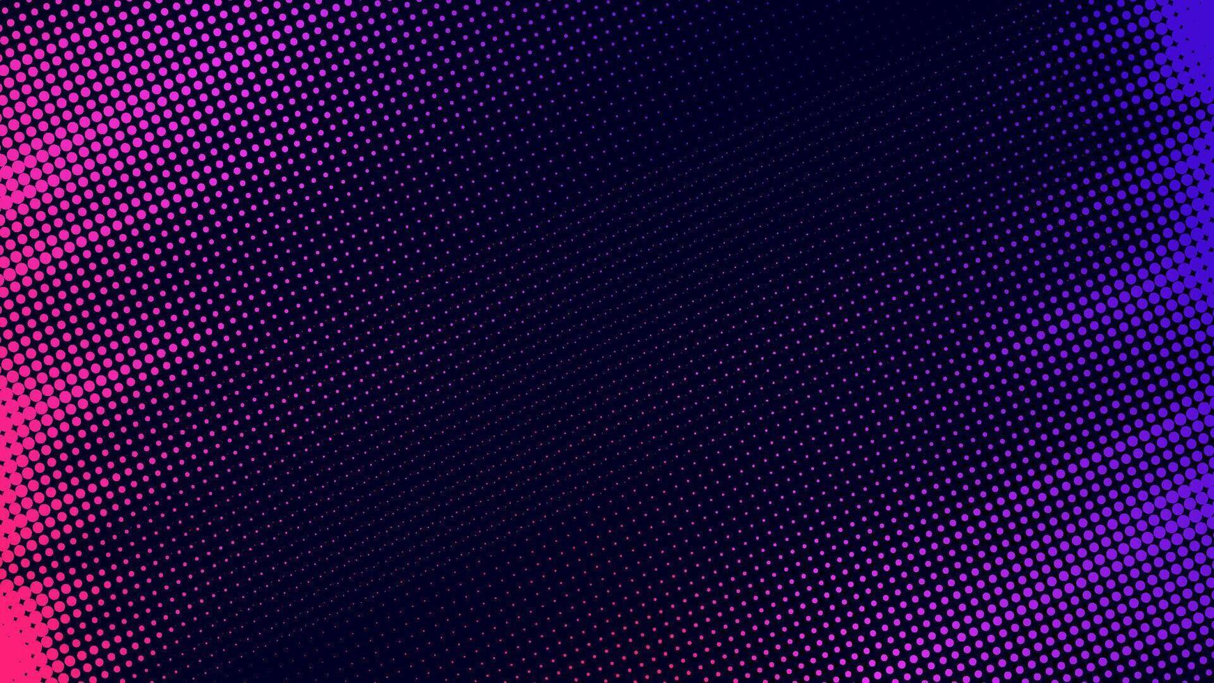 Halftone gradient background in vibrant pink and purple tones. Dynamic dots fading diagonally ...