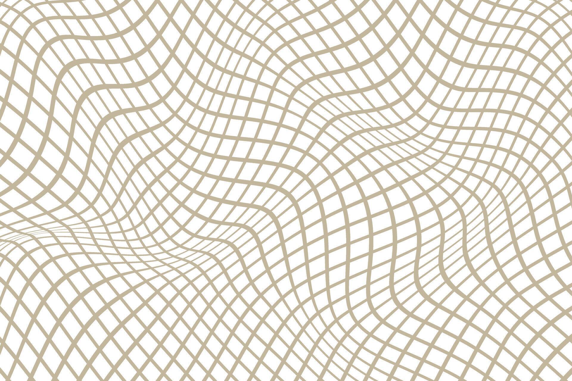 Simple Abstract Brown Color Creative Small Square Wavy Distort Net Line Pattern Abstract