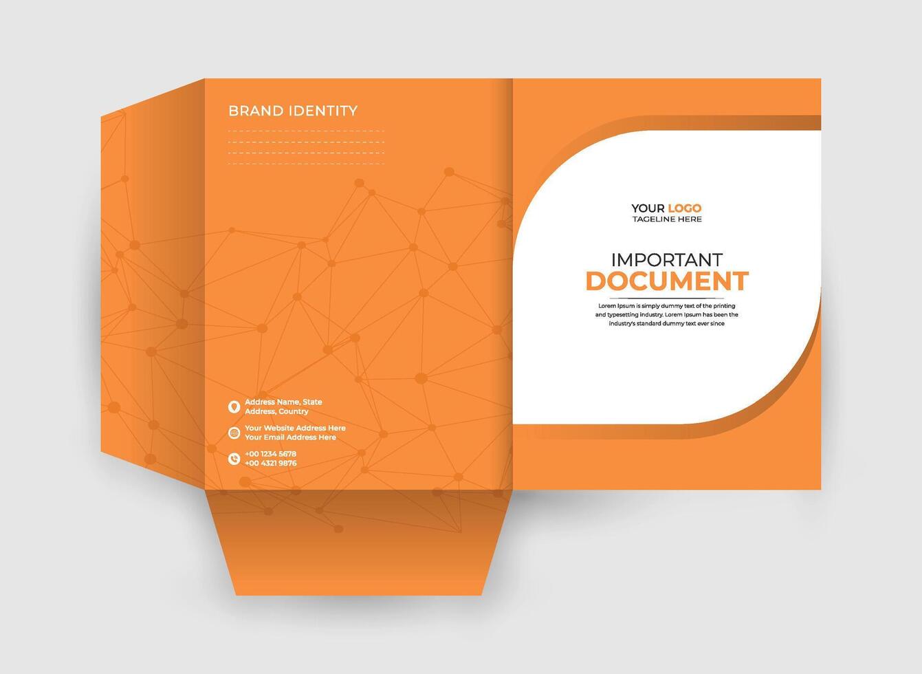 Presentation folder template design and modern layout Folder design ...