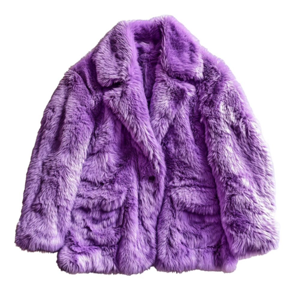 Purple Fur Coat 53212871 PNG