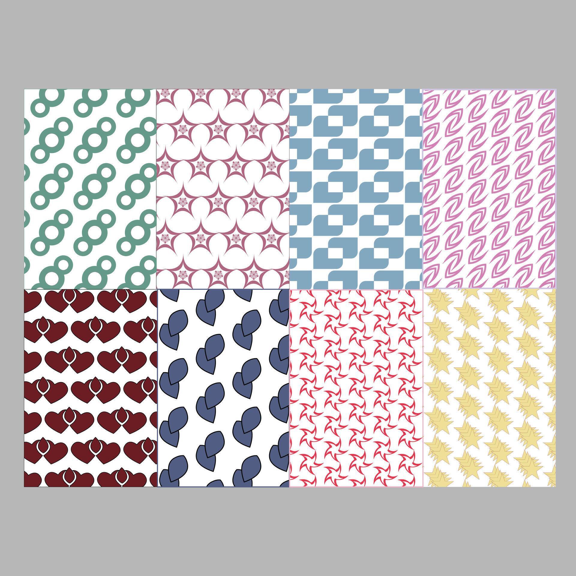 Seamless bright fun abstract pattern set design 53221382 Vector Art at ... Seamless bright fun abstract pattern set design 53221382 Vector Art at ...
