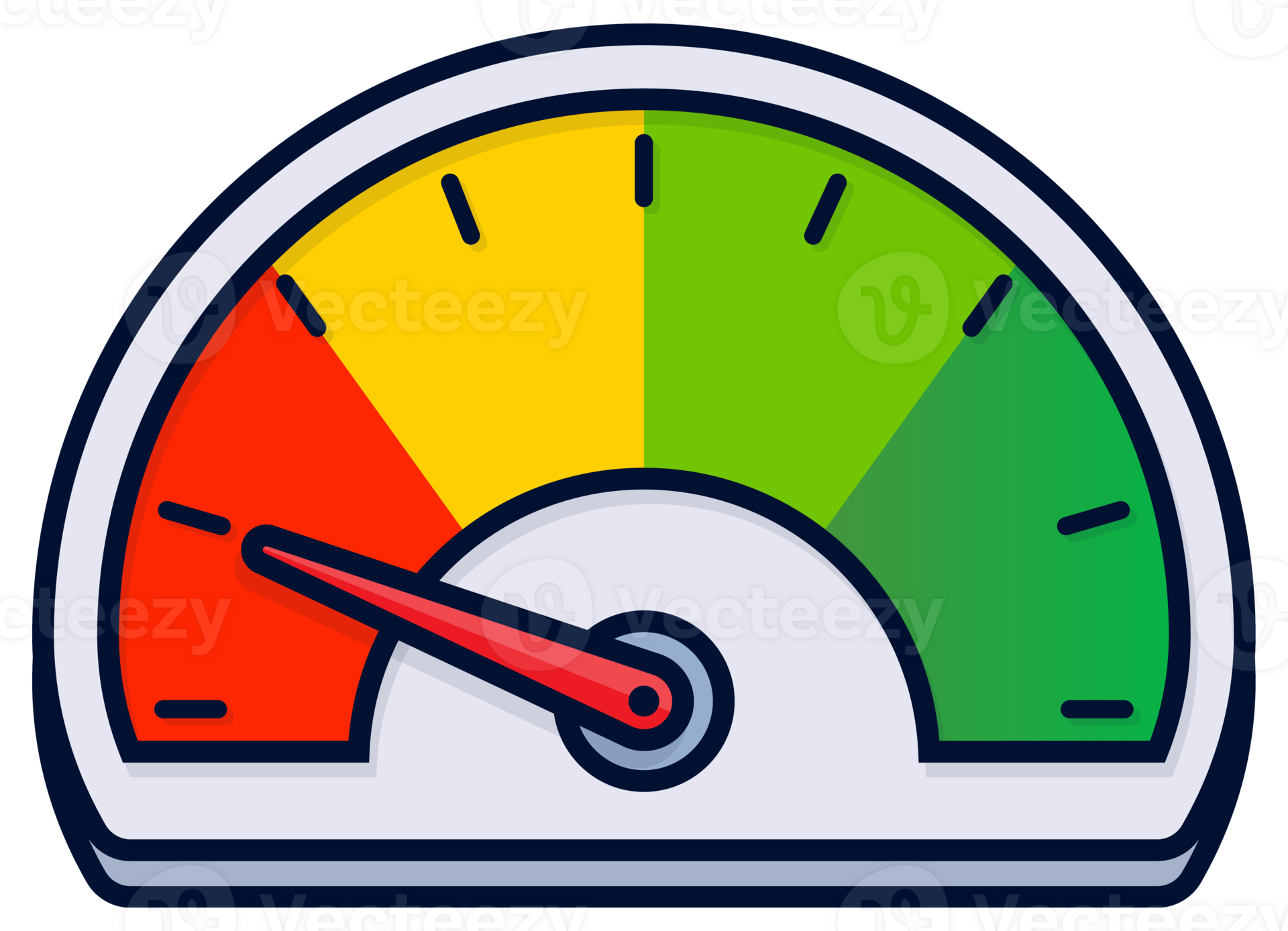 Speedometer set, gauge meter. Speed dial indicator. Scale, level of ...