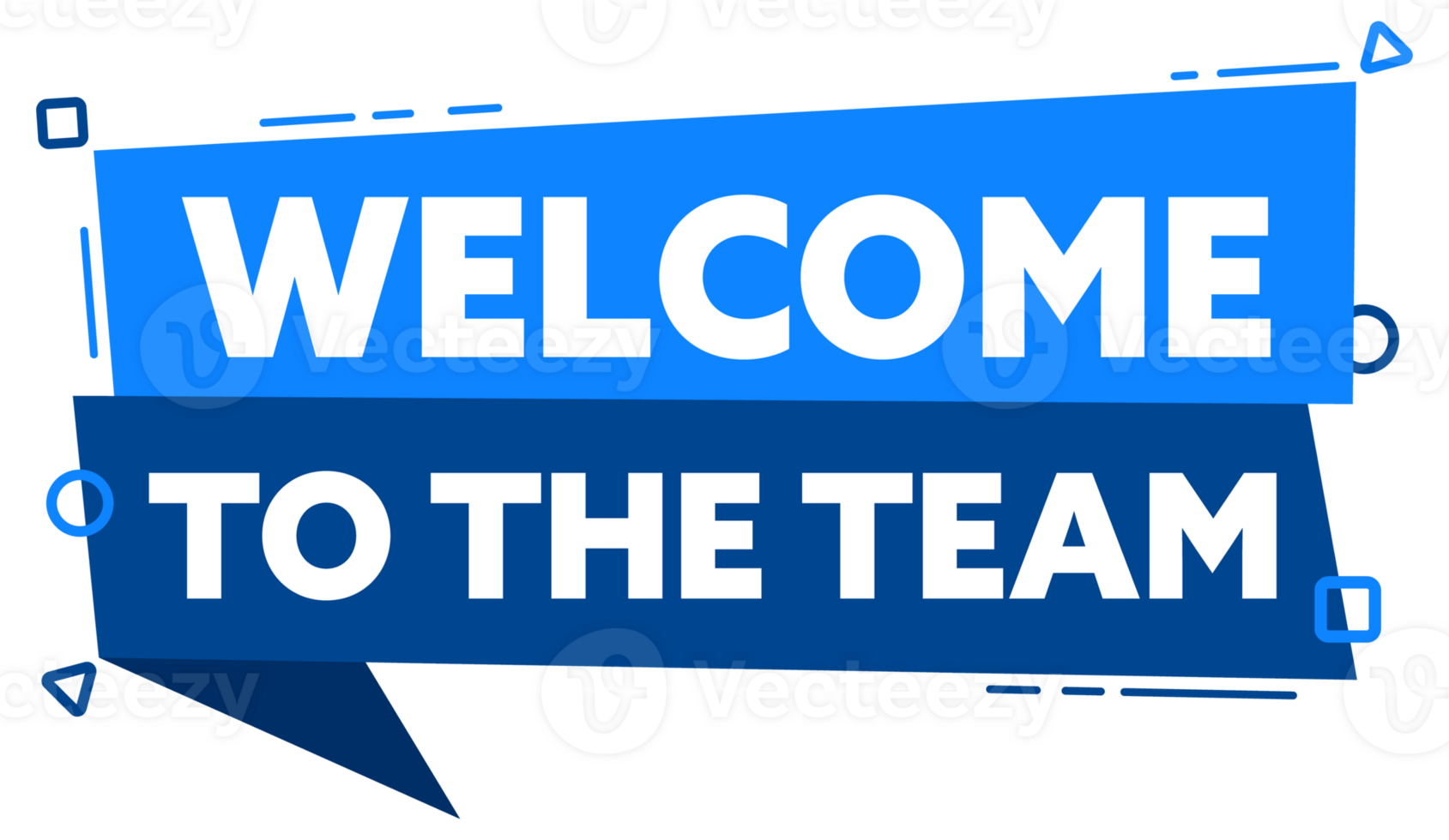 Speech Bubble With The Word Welcome To The Team Blue Label Stock Illustration 53226703 Png
