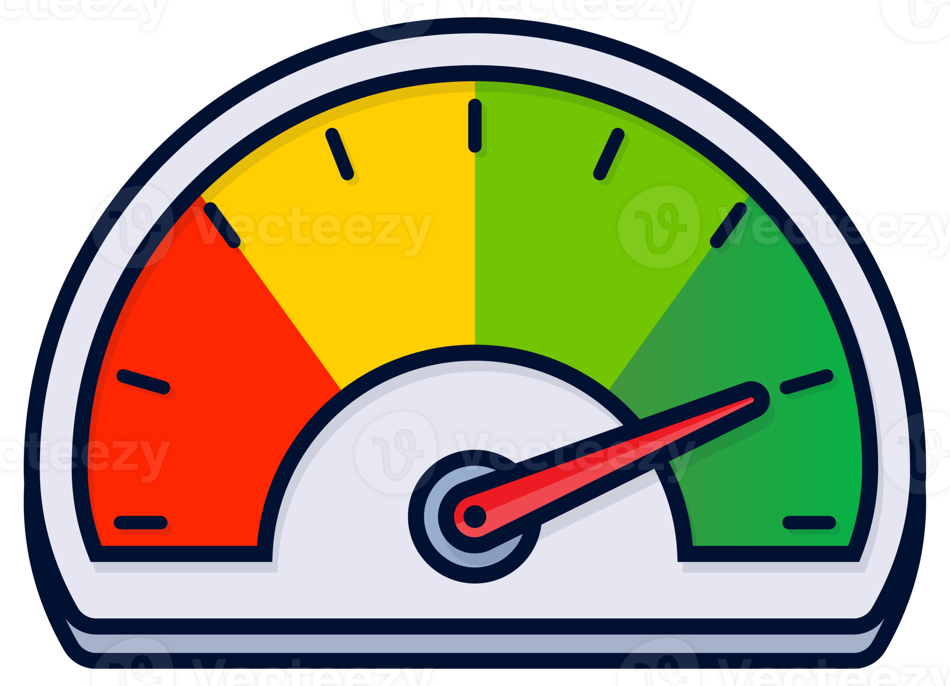 Speedometer Set Gauge Meter Speed Dial Indicator Scale Level Of Performance Score Progress