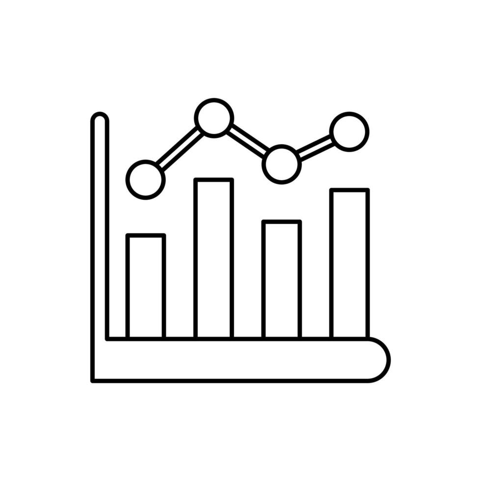 analytics concept line icon. Simple element illustration. analytics concept outline symbol ...