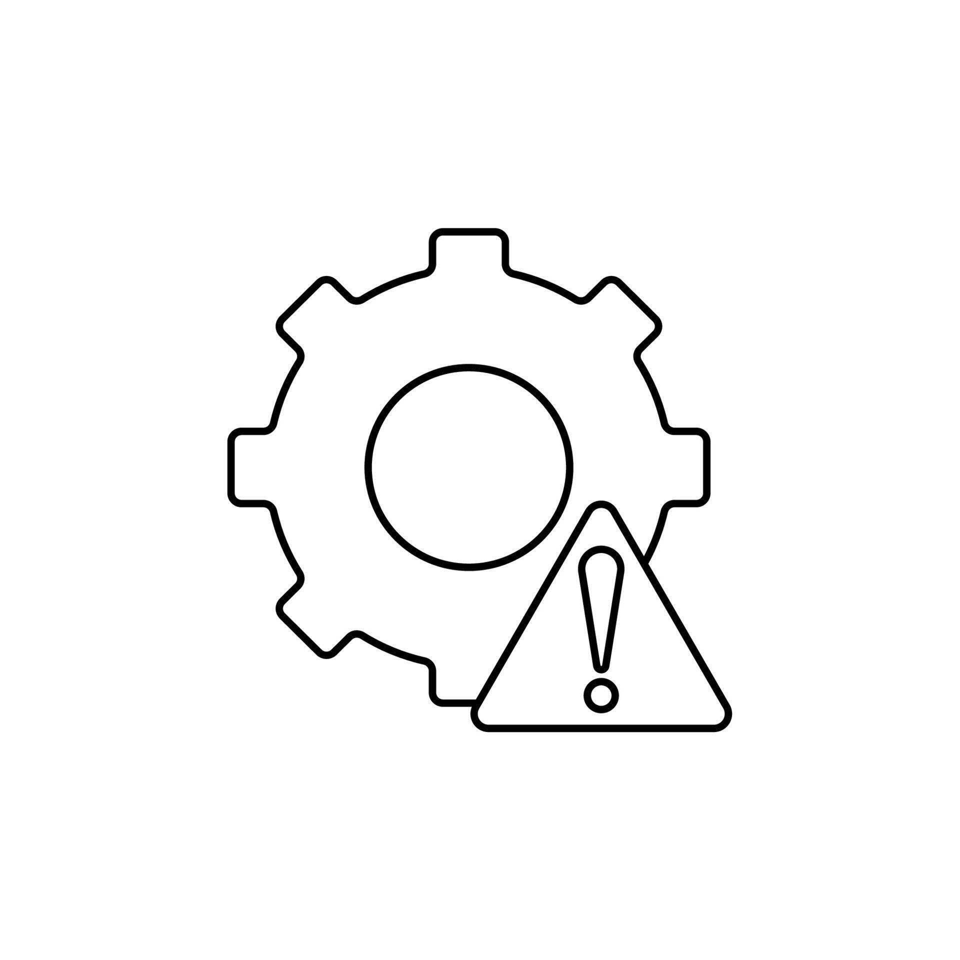troubleshooting concept line icon. Simple element illustration ...