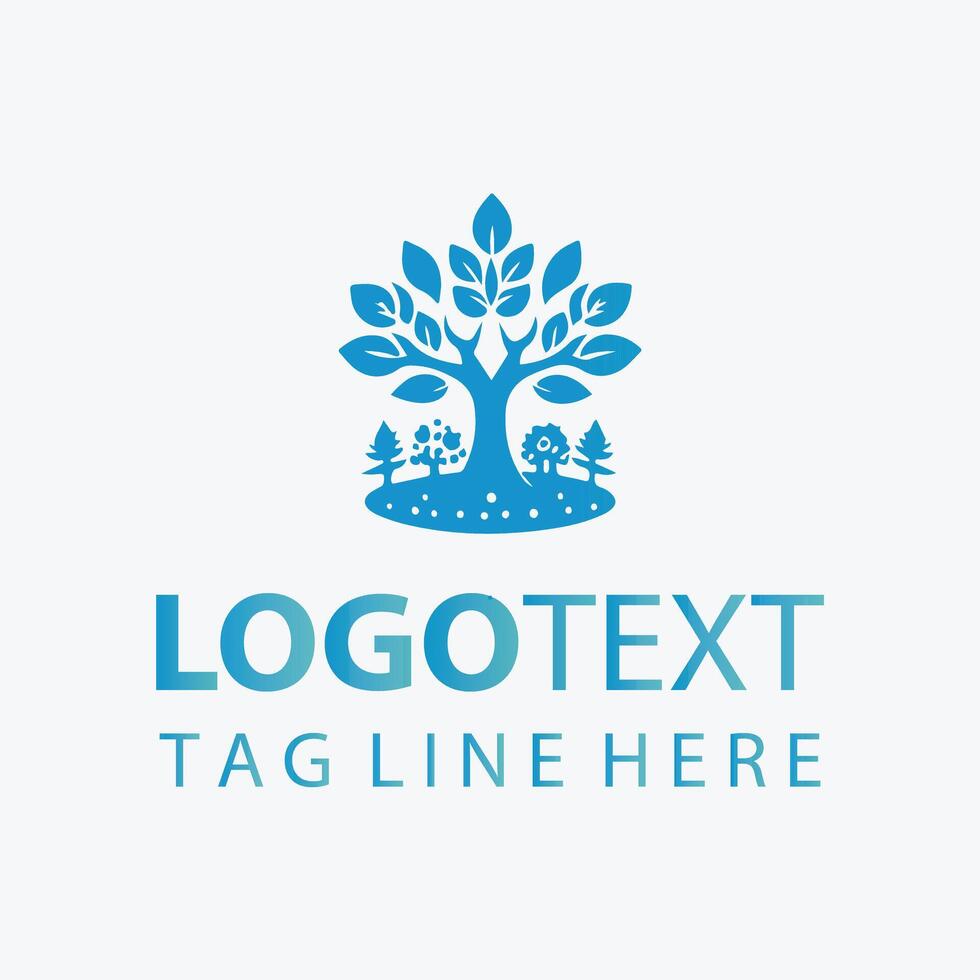 Whispering Tree Path garden logo 53251010 Vector Art at Vecteezy