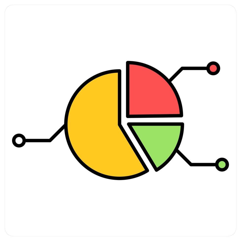 Pie Chart and analysis icon concept 53254503 Vector Art at Vecteezy
