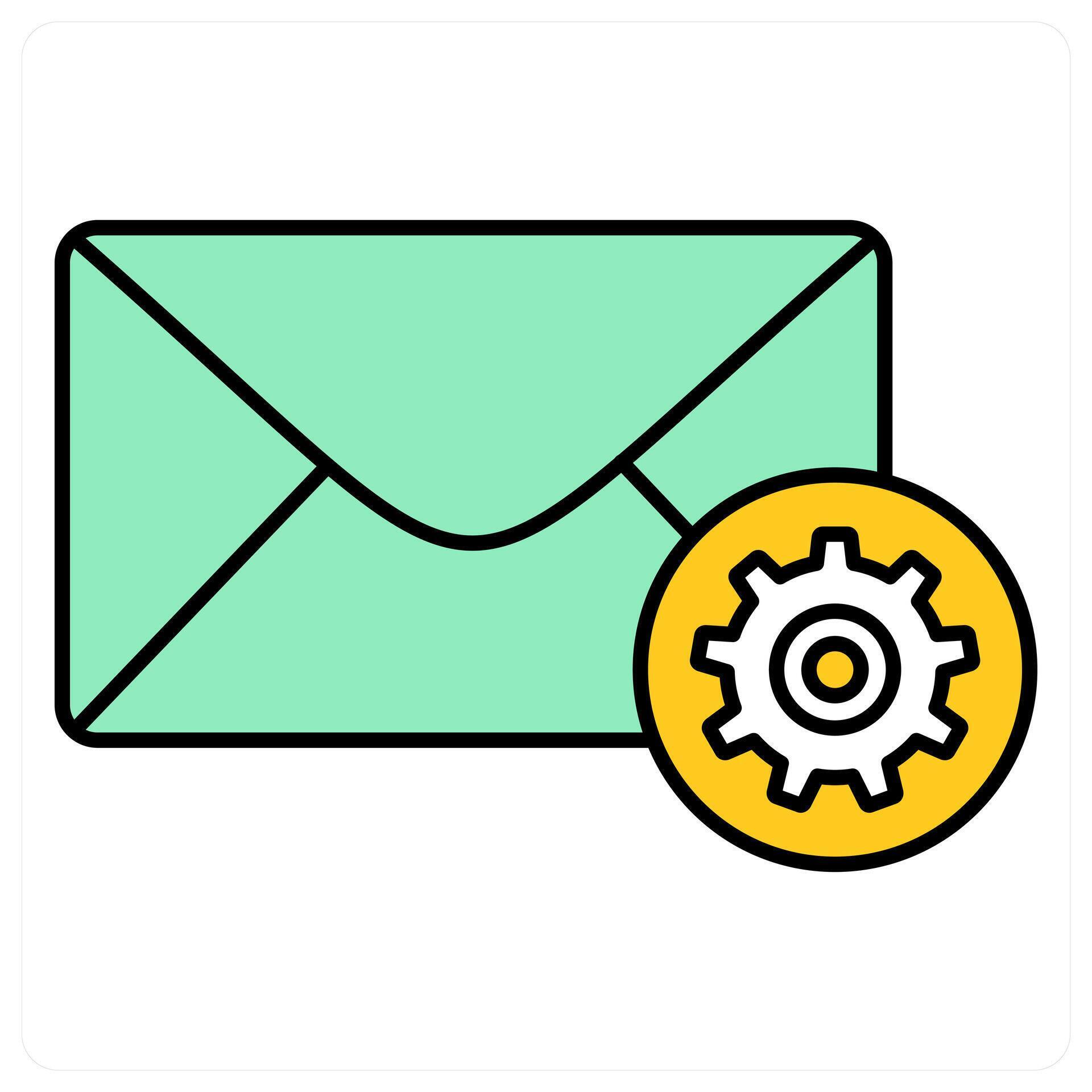 Message Setting and setting icon concept 53254530 Vector Art at Vecteezy
