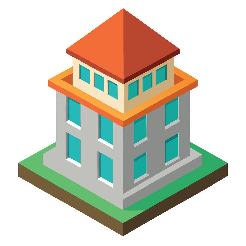 lo esencial de 3d edificio diseño 53256657 Vector en Vecteezy