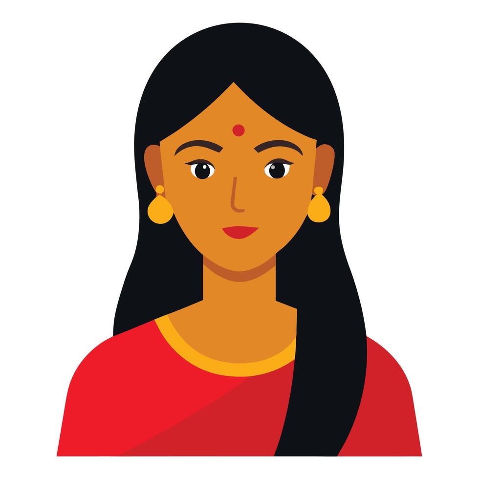 Indian Woman Avatar Avatar Illustration 53261262 Vector Art At Vecteezy
