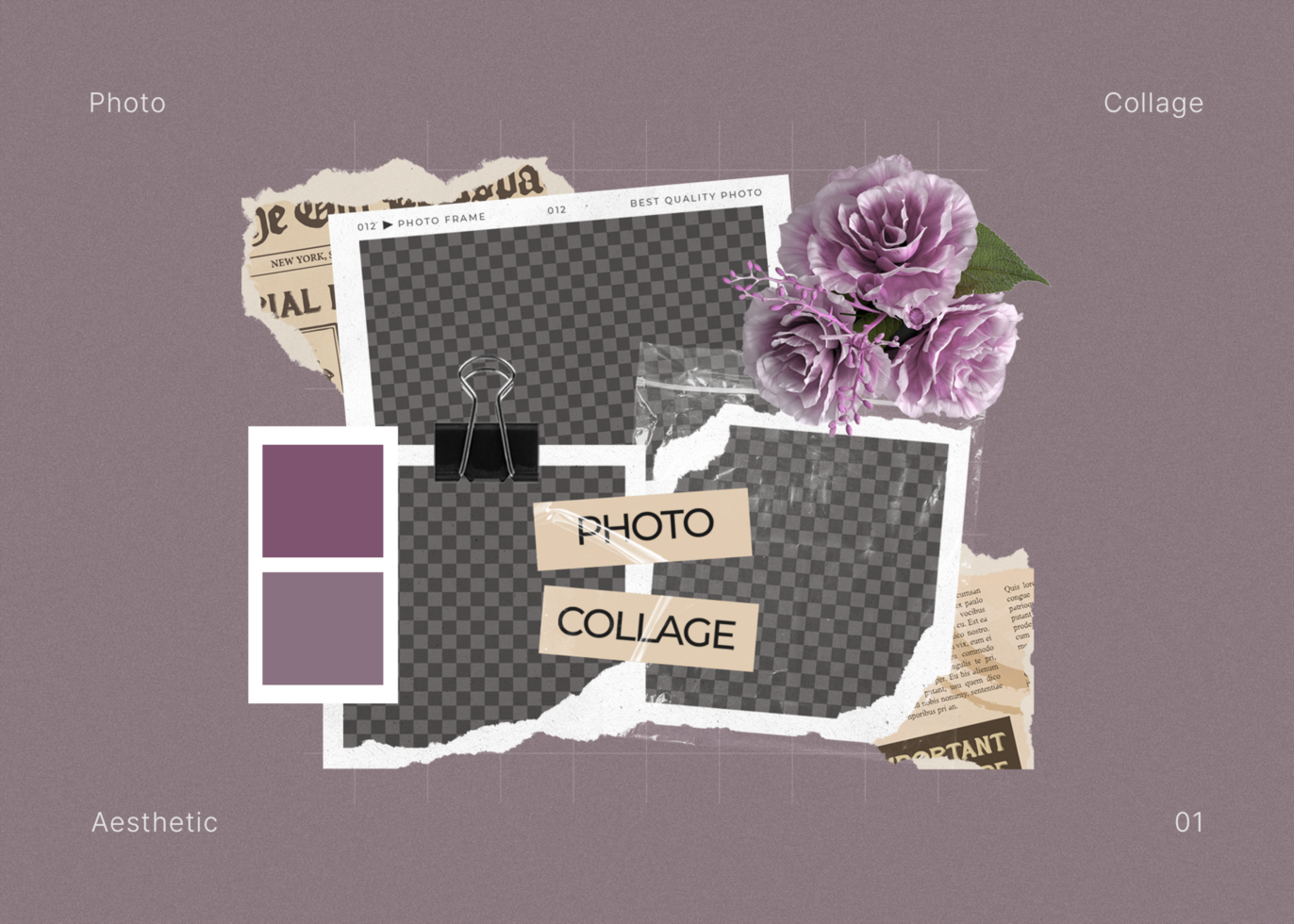 Photo collage layout design 53265017 PSD