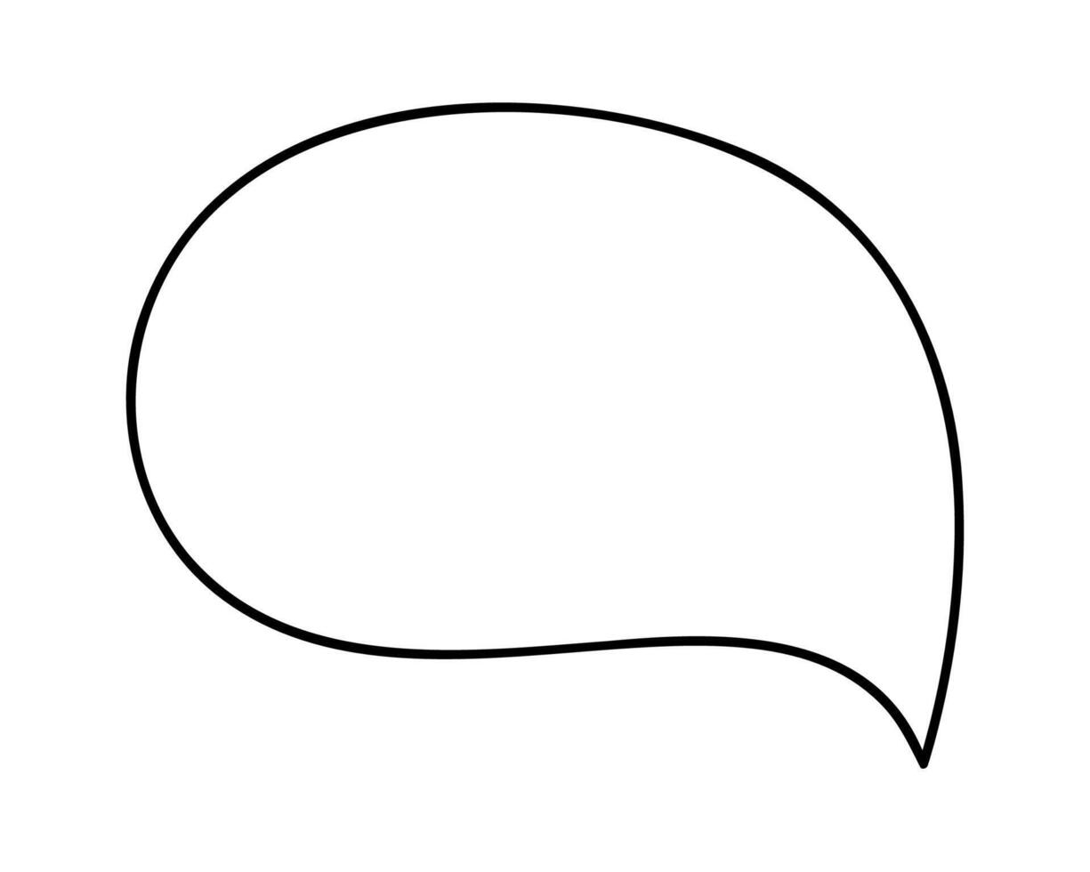 Oval speech bubble hand draw. Doodle clip art illustration. 53266156 Vector Art at Vecteezy