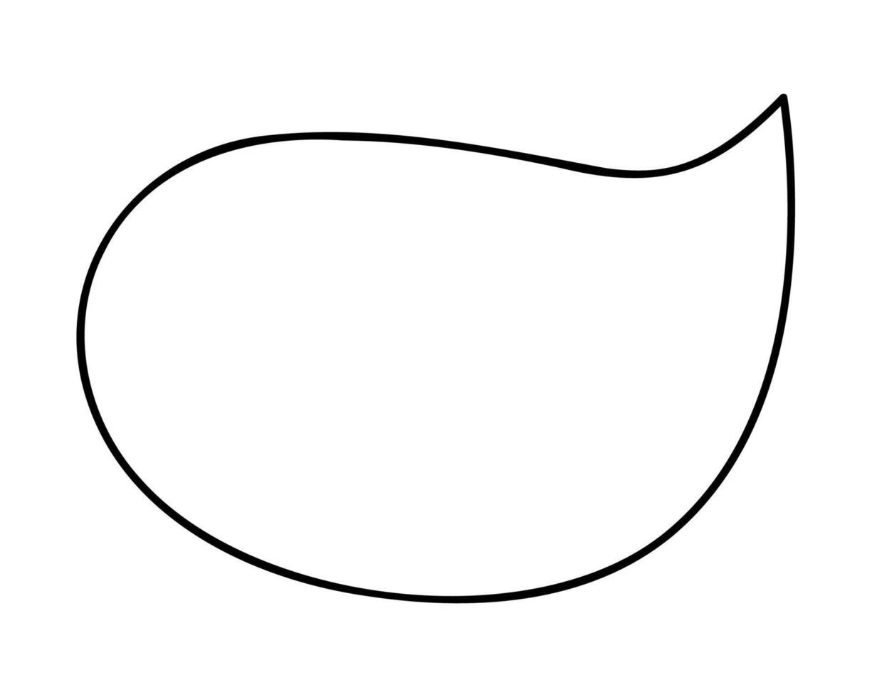 Doodle oval speech bubble. Hand draw clip art illustration. 53266256 Vector Art at Vecteezy