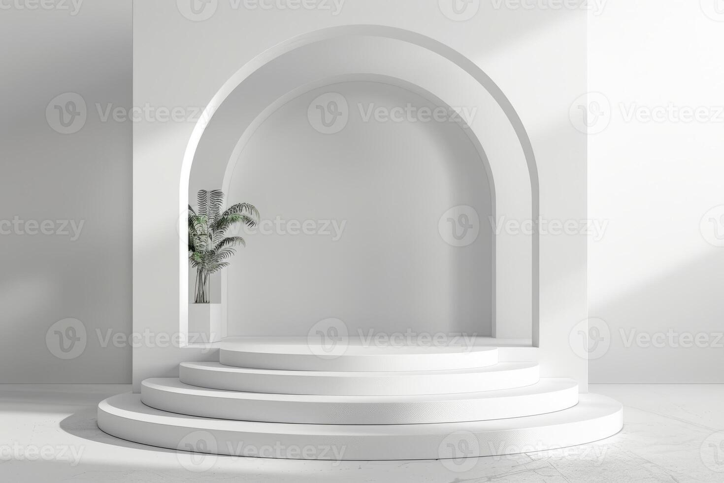 Trendy display stage design incorporating a white background 53277938 Stock Photo at Vecteezy