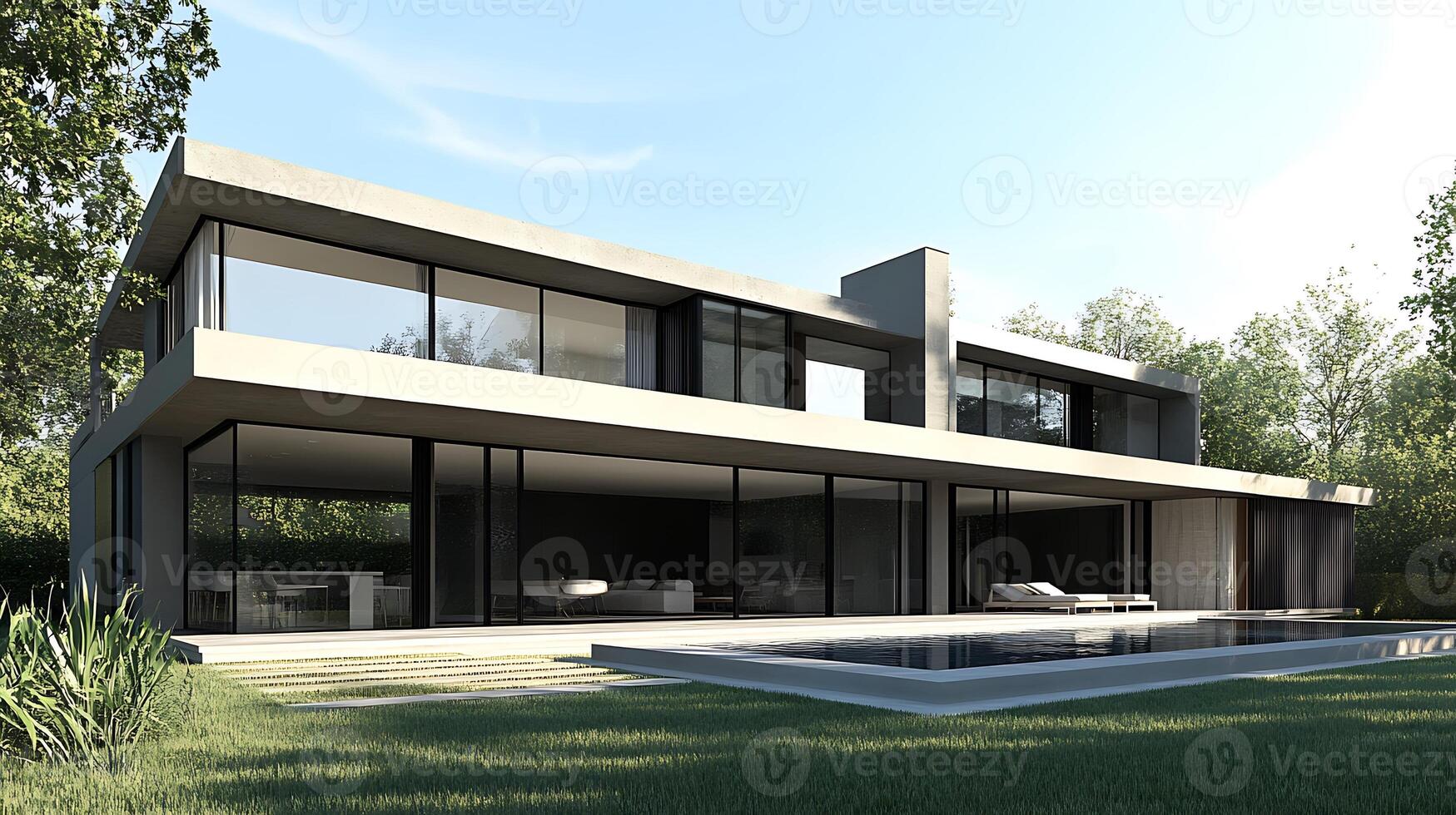 High-Resolution Architectural Showcase of a Stunning Contemporary ...