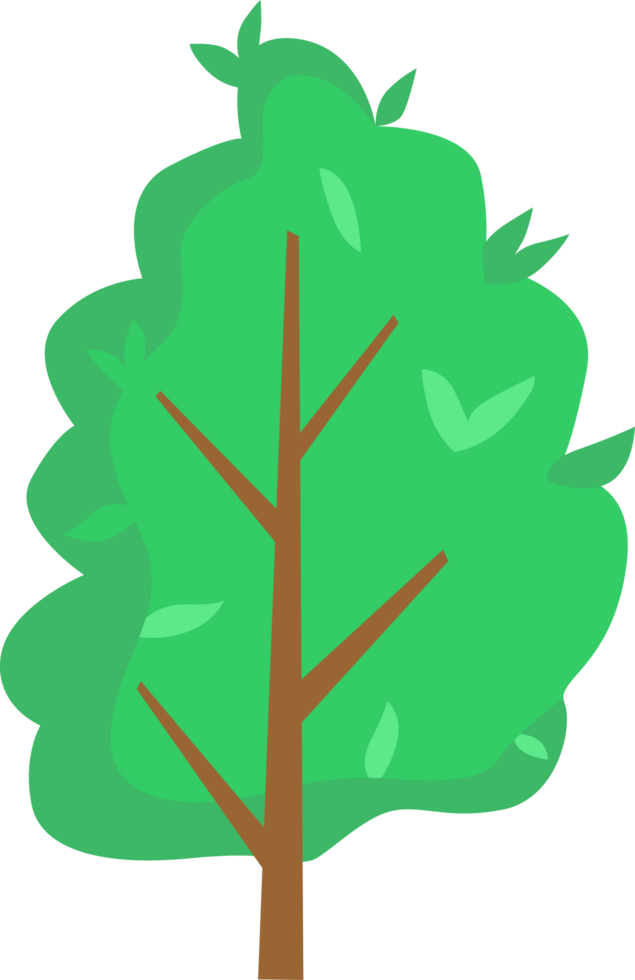 Cartoon style tree illustration 53292543 PNG