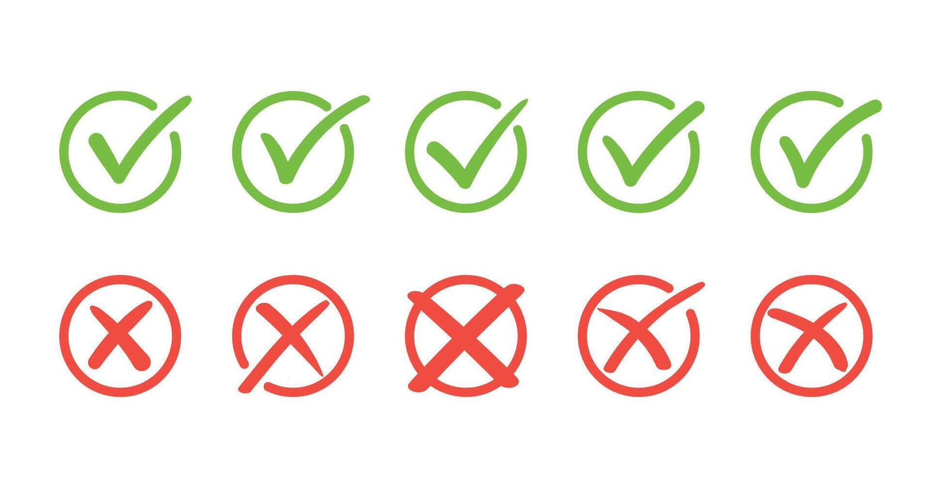 Set of check box icon with right and wrong buttons, check mark and cross icon 53292941 Vector ...