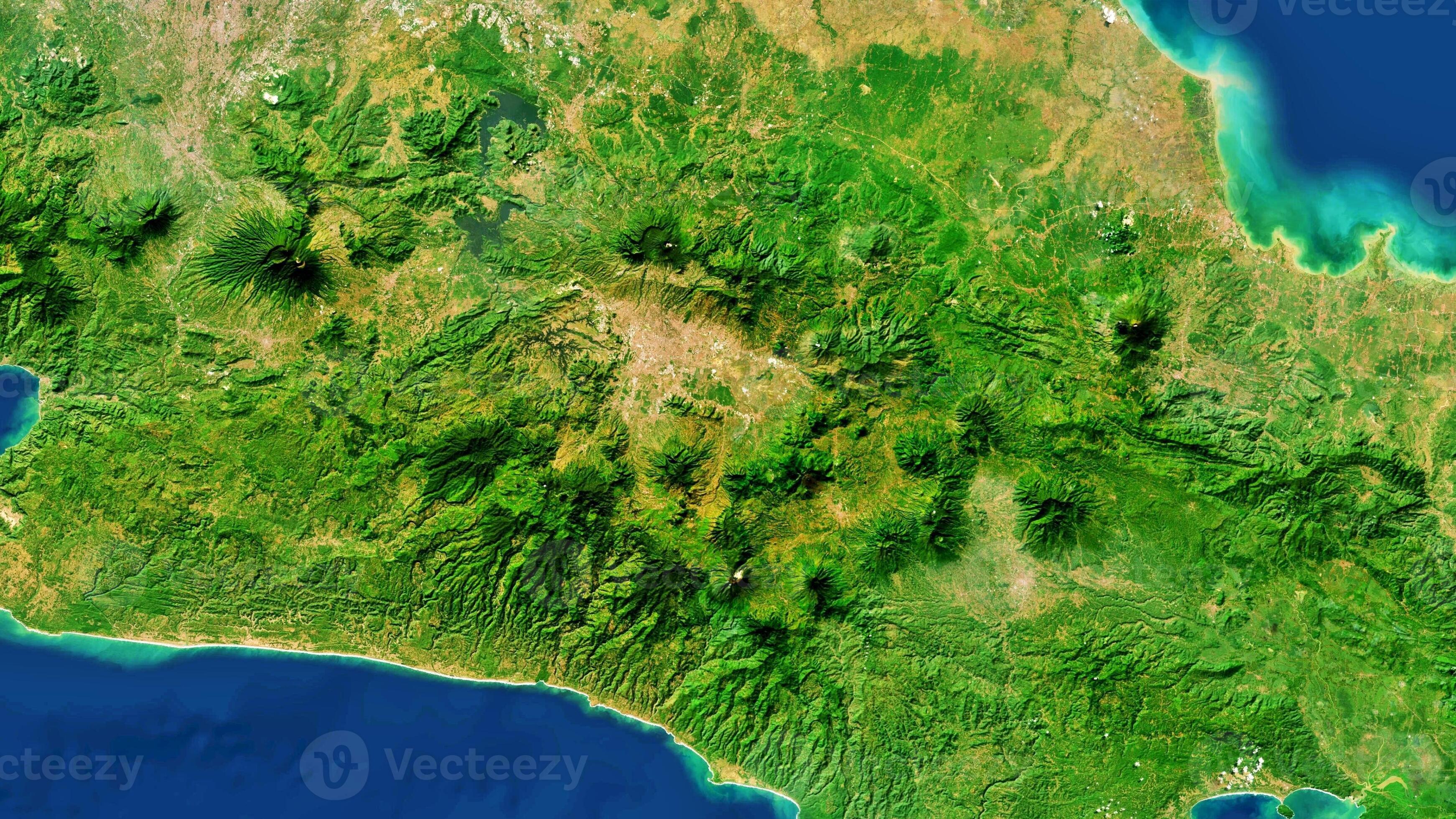4K West Java Province Map Of Indonesia, High Resolution Satellite View ...