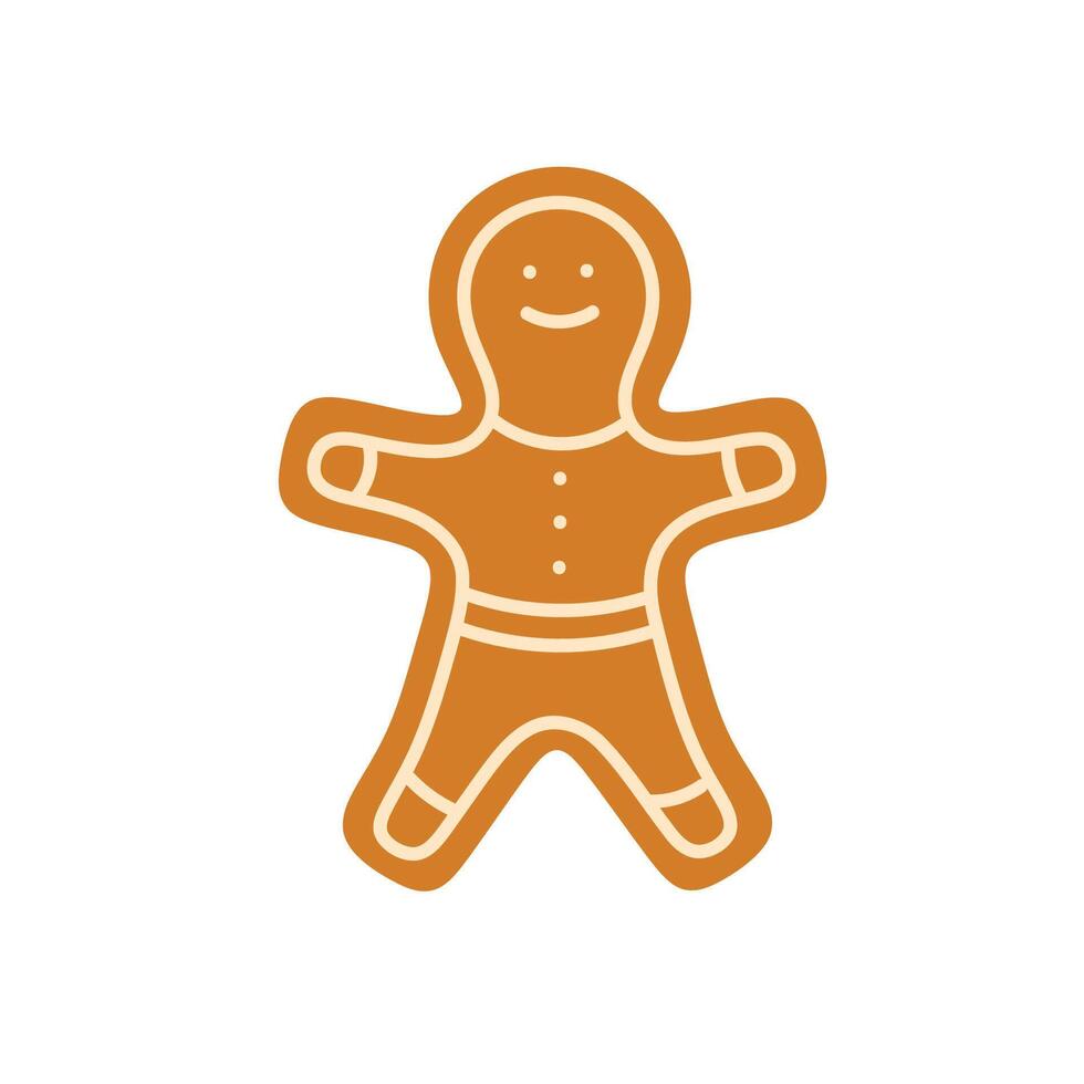 Christmas Gingerbread man. Winter sweet homemade biscuit 53305202 ...