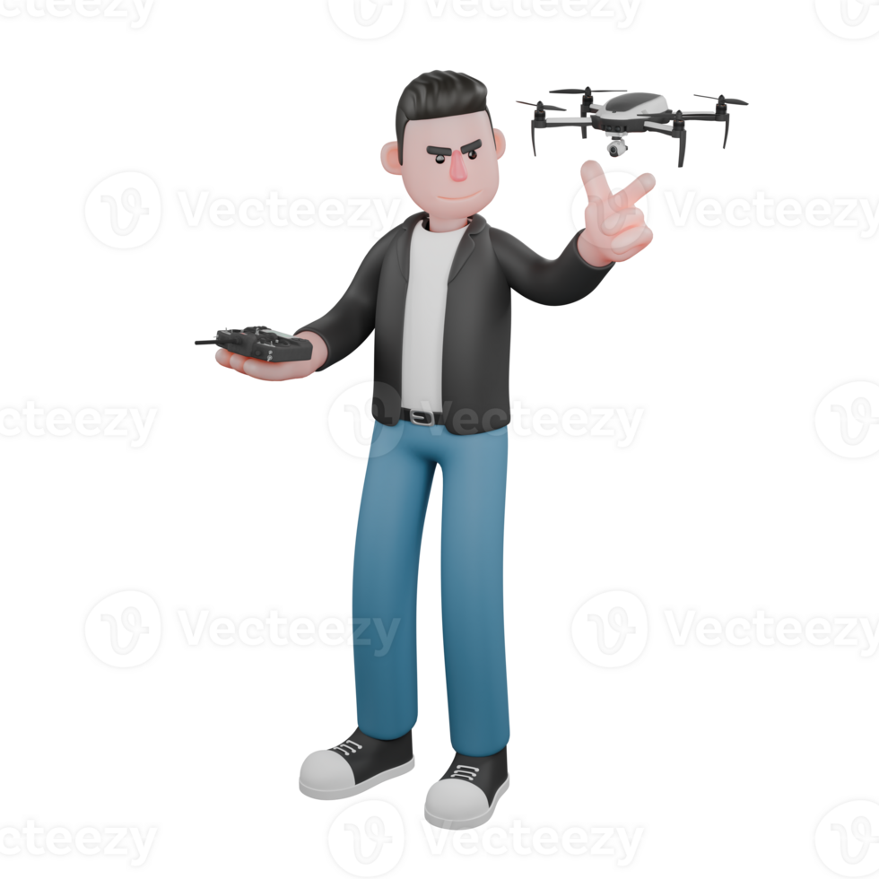 3D Cameraman Character Illustration.A cameraman stands with his left ... 3D Cameraman Character Illustration.A cameraman stands with his left ...