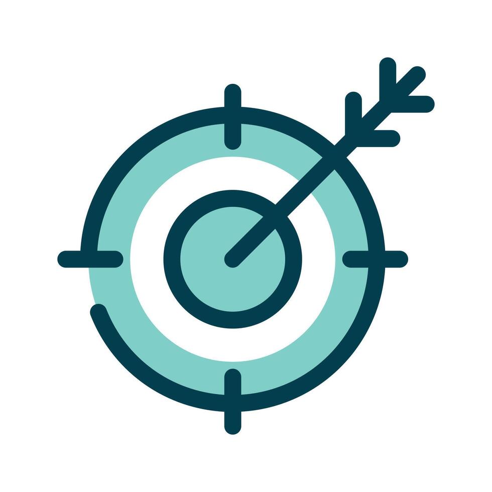 A target with an arrow, representing achieving business objectives ...