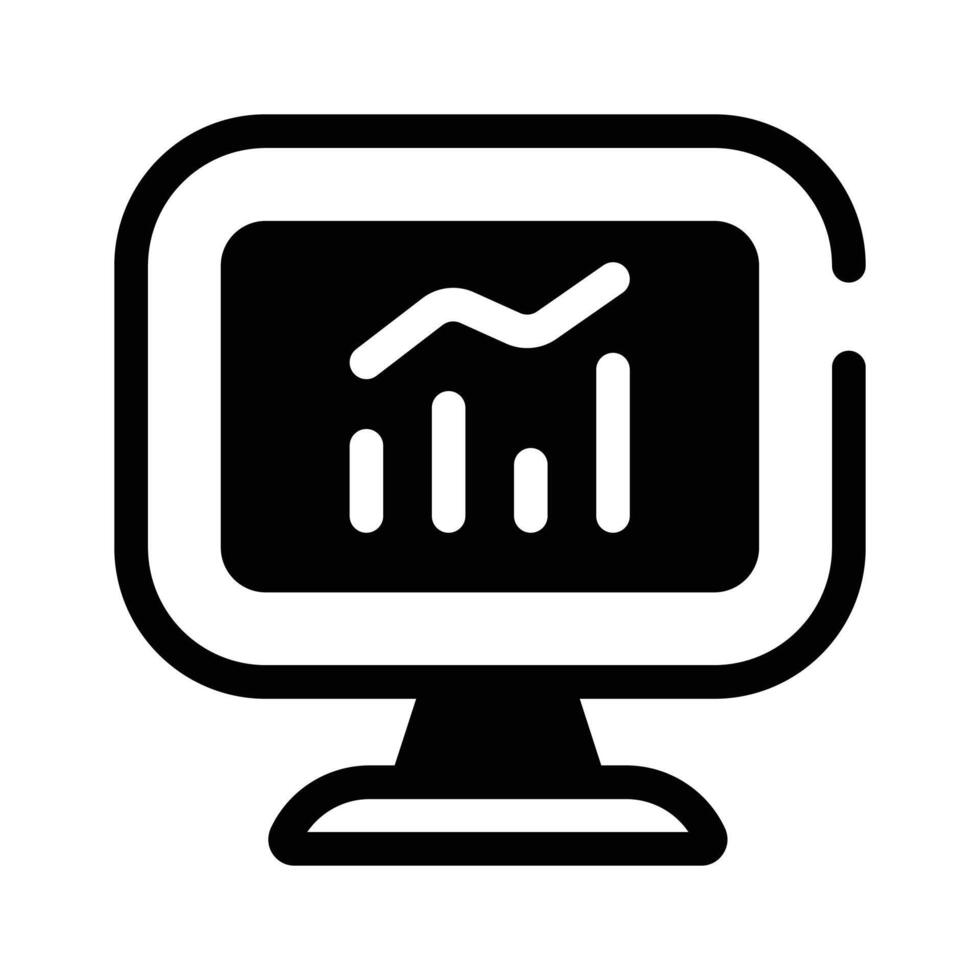 A Computer Screen Displaying Graphs Representing Financial Data Analysis 53310330 Vector Art At