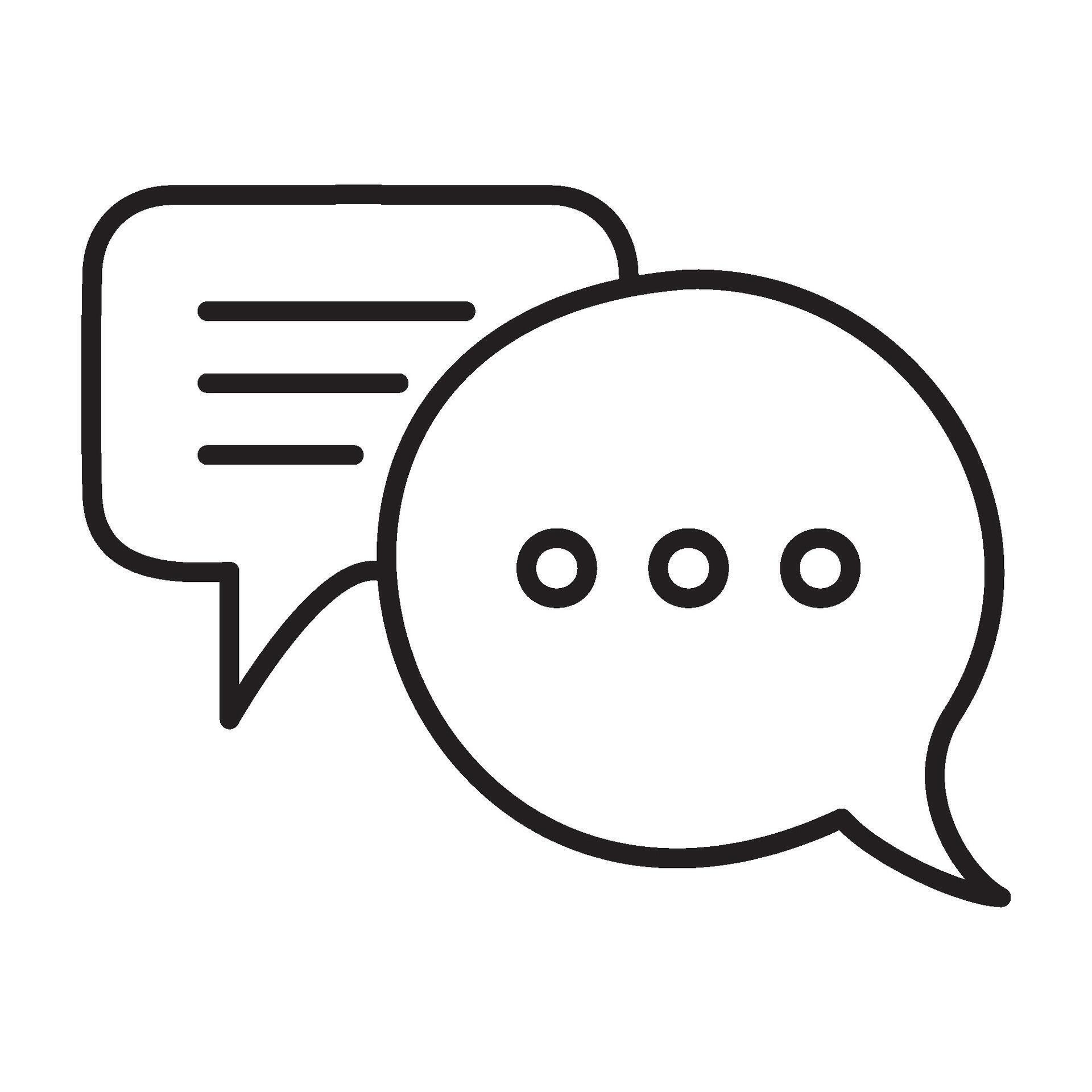 Comment bubble Speech bubble 53310456 Vector Art at Vecteezy