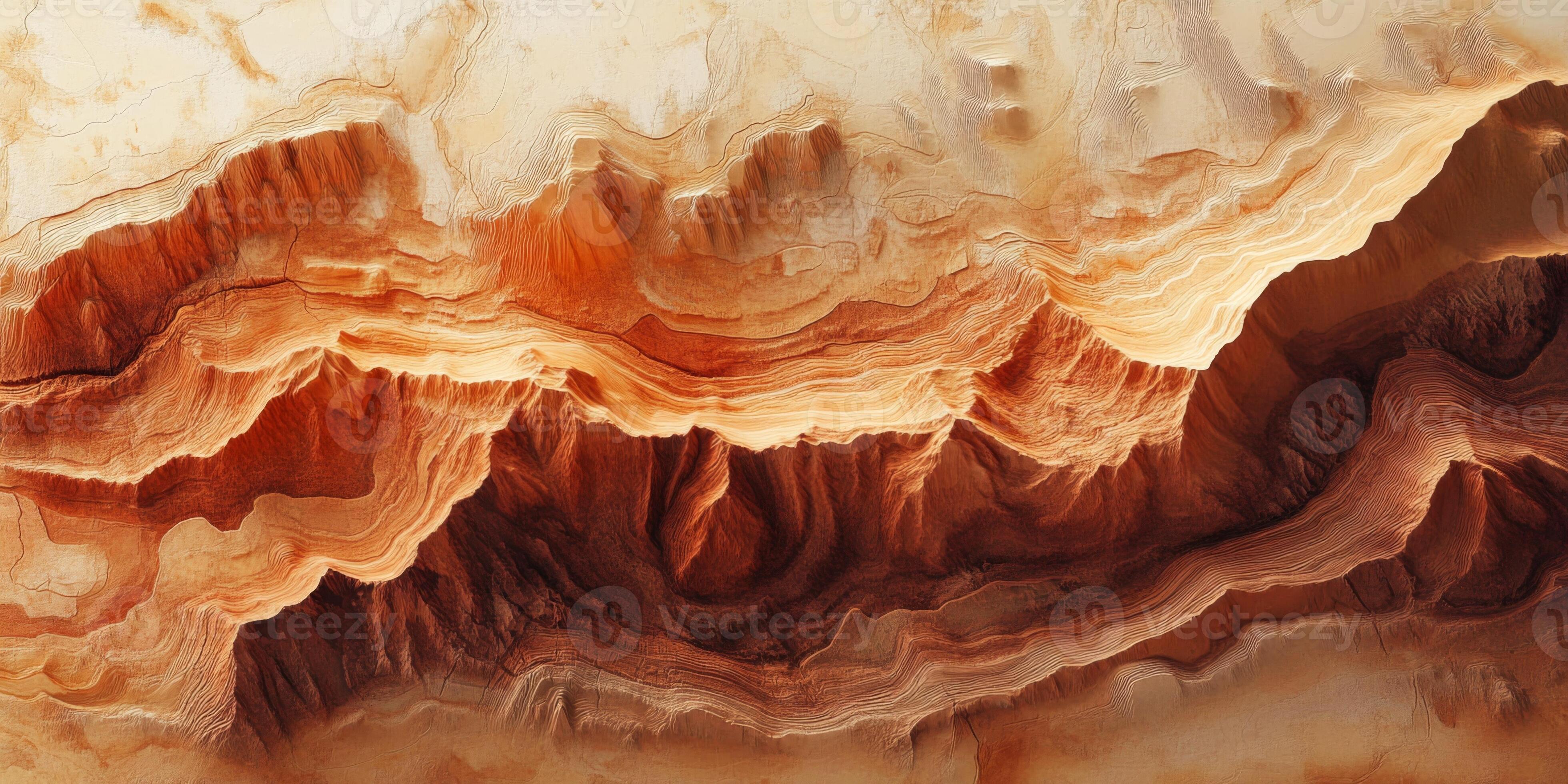 Artistic Desert Landscape Warm toned Elevation Map of Canyon Textures 53312571 Stock Photo at ...