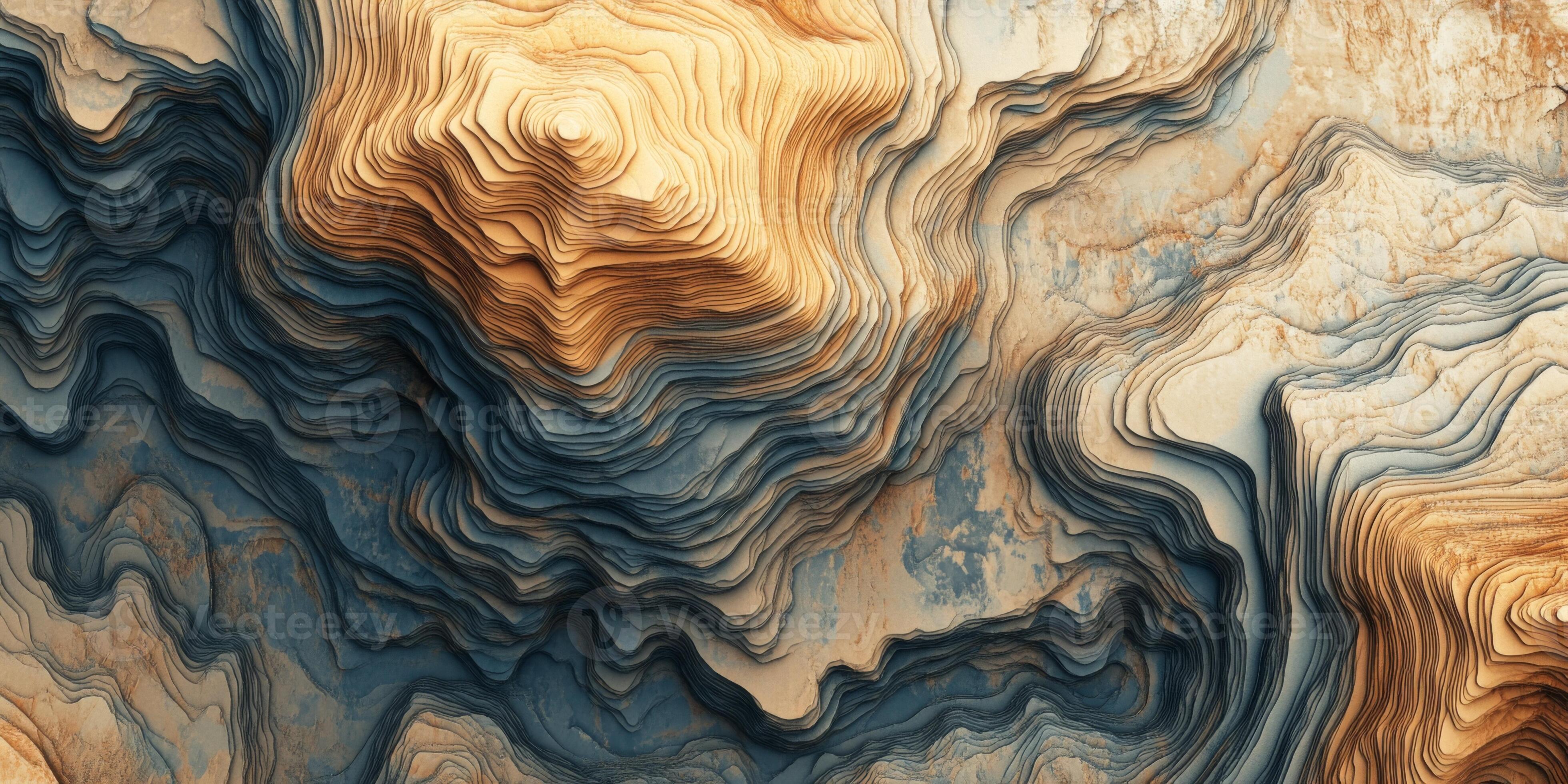 Abstract Topographic Map Layers Contour Lines Aerial View Earth Terrain Geology Landscape Design ...