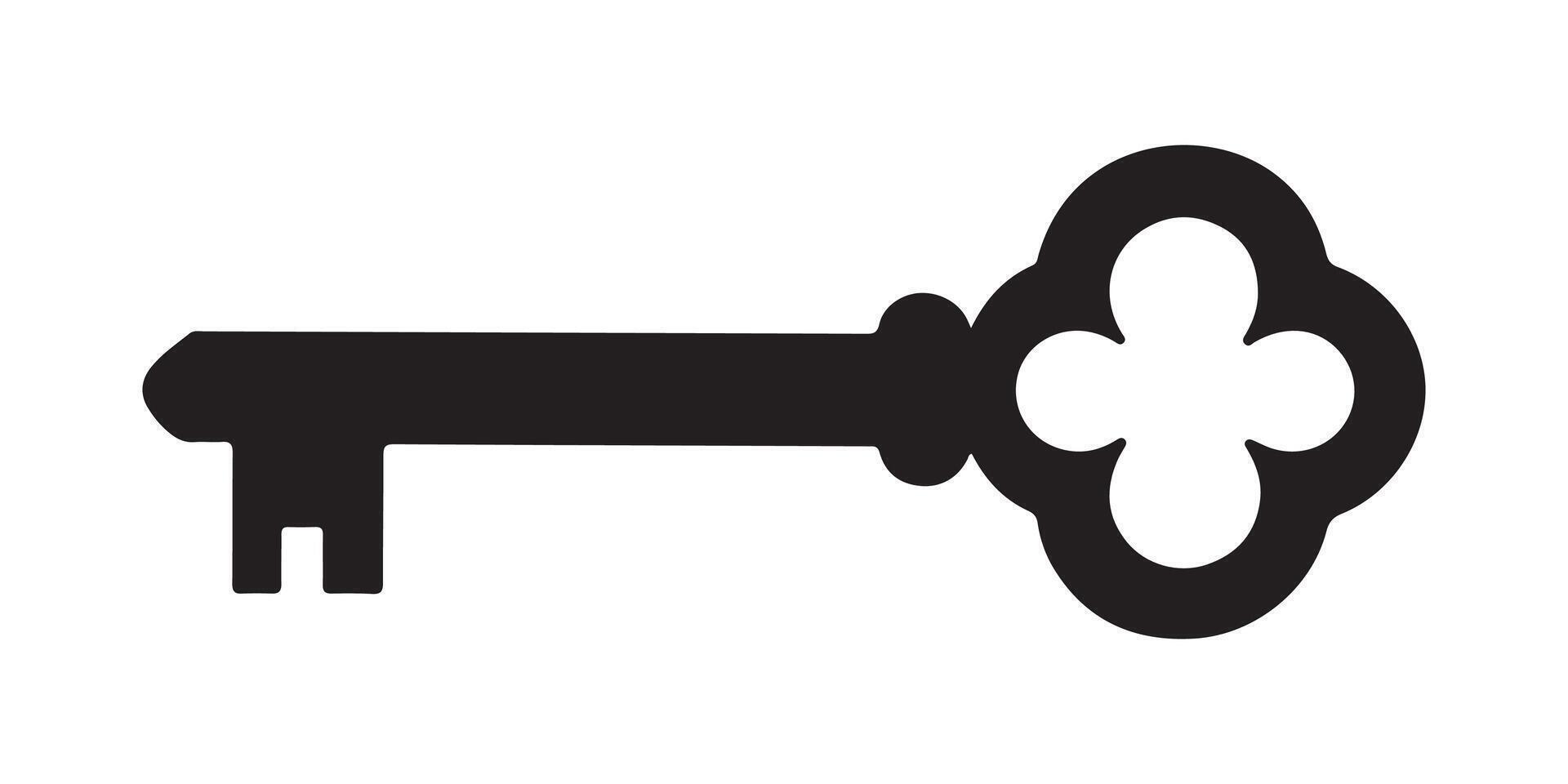 Silhouettes of key on white background 53323202 Vector Art at Vecteezy