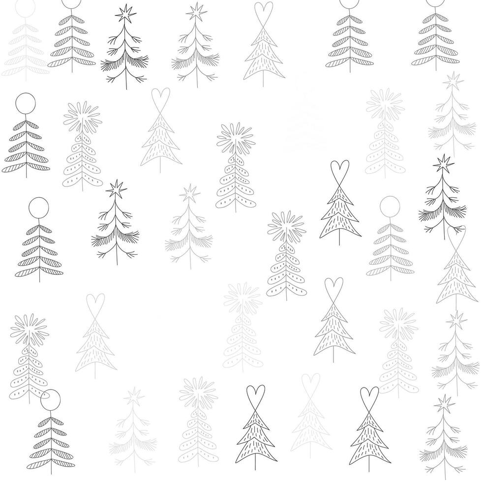 Christmas Tree Pattern 53324313 Vector Art At Vecteezy