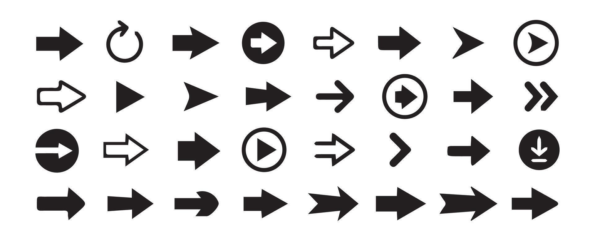 Black arrows collection. Arrow. Cursor. Arrow icon. Modern simple arrows. 53332077 Vector Art at ...