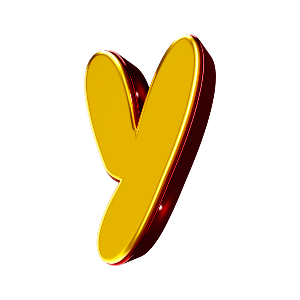 3d fuente amarillo con rojo letra y 53338363 PNG