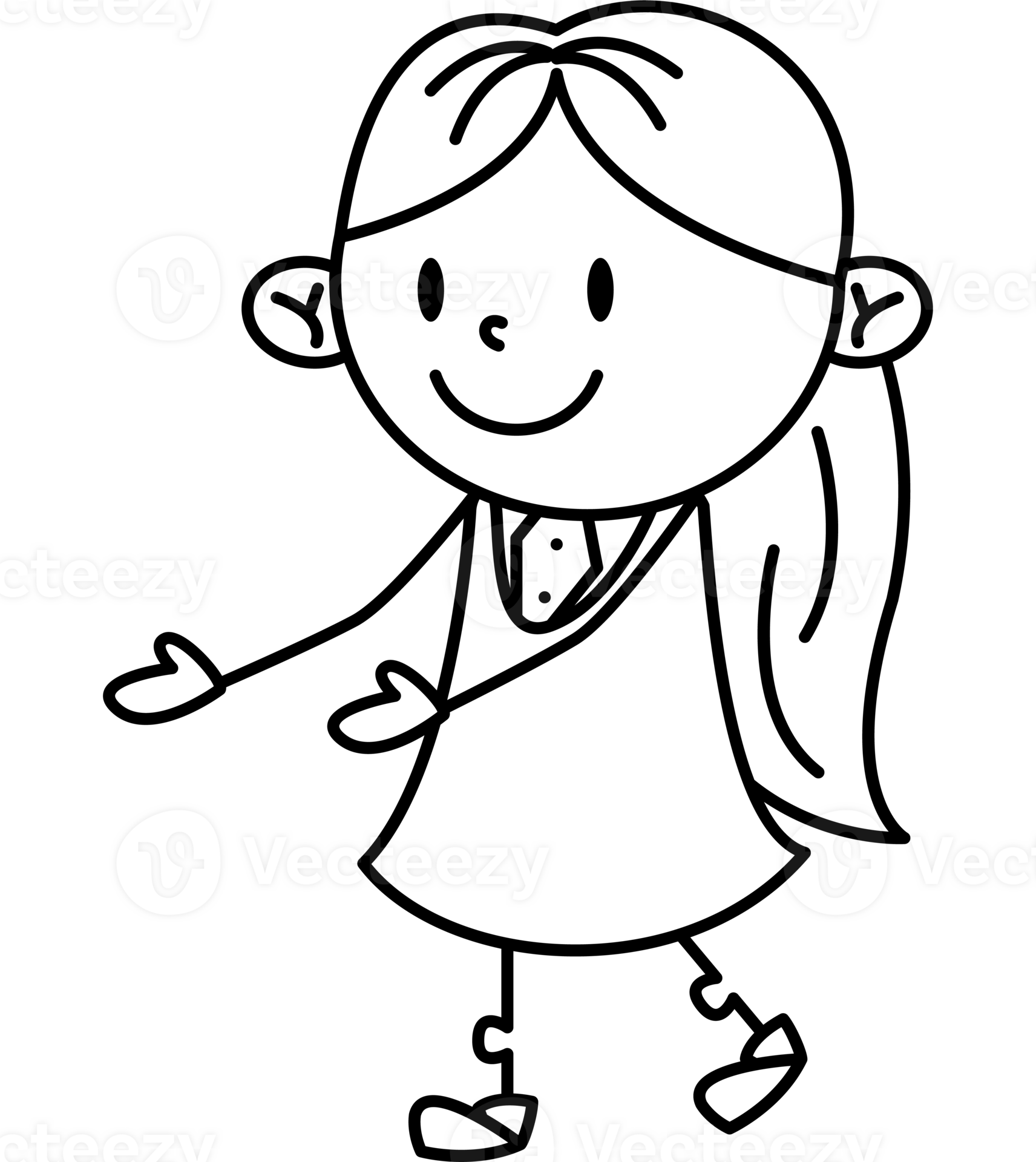 happy girl icon on a transparent background 53341509 PNG