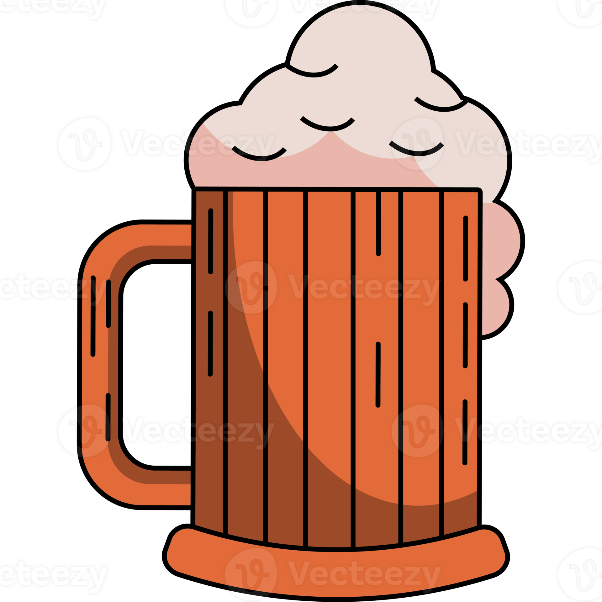 Wooden beer mug icon isolated 53341579 PNG Wooden beer mug icon isolated 53341579 PNG