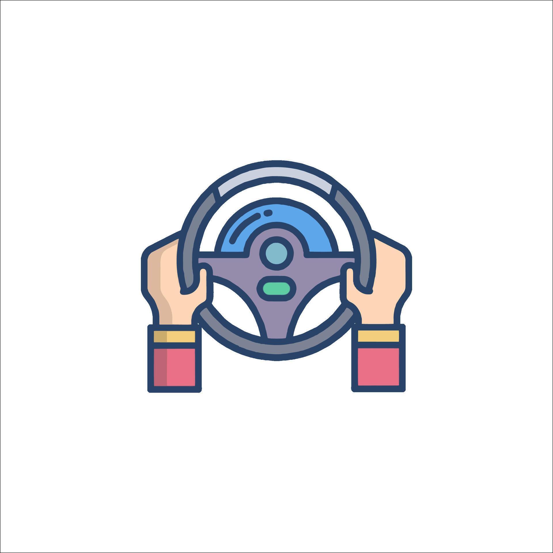 Driving car icon, illustration 53354110 Vector Art at Vecteezy