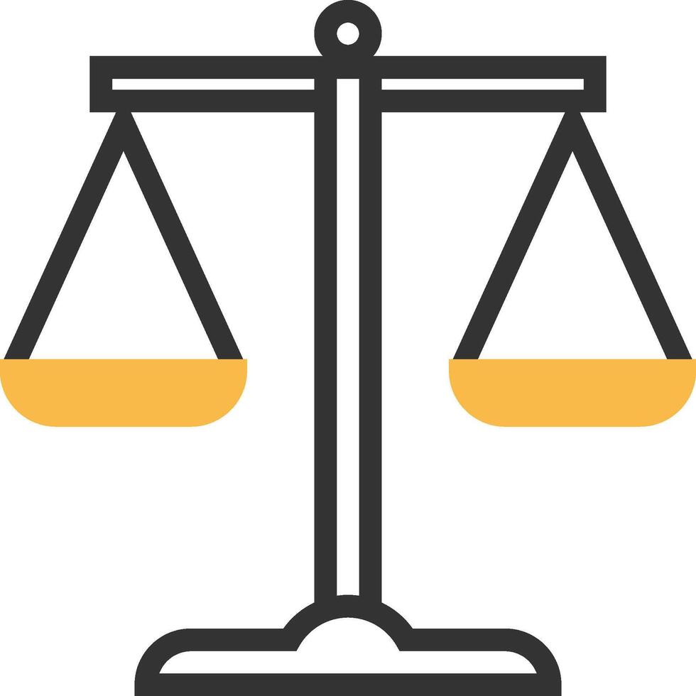 An icon of a scale with two scales on it 53359770 Vector Art at Vecteezy