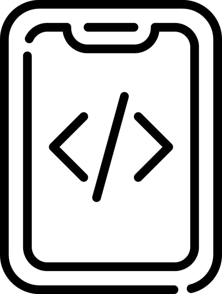 A black and white icon of a computer screen with a code symbol 53360498 ...