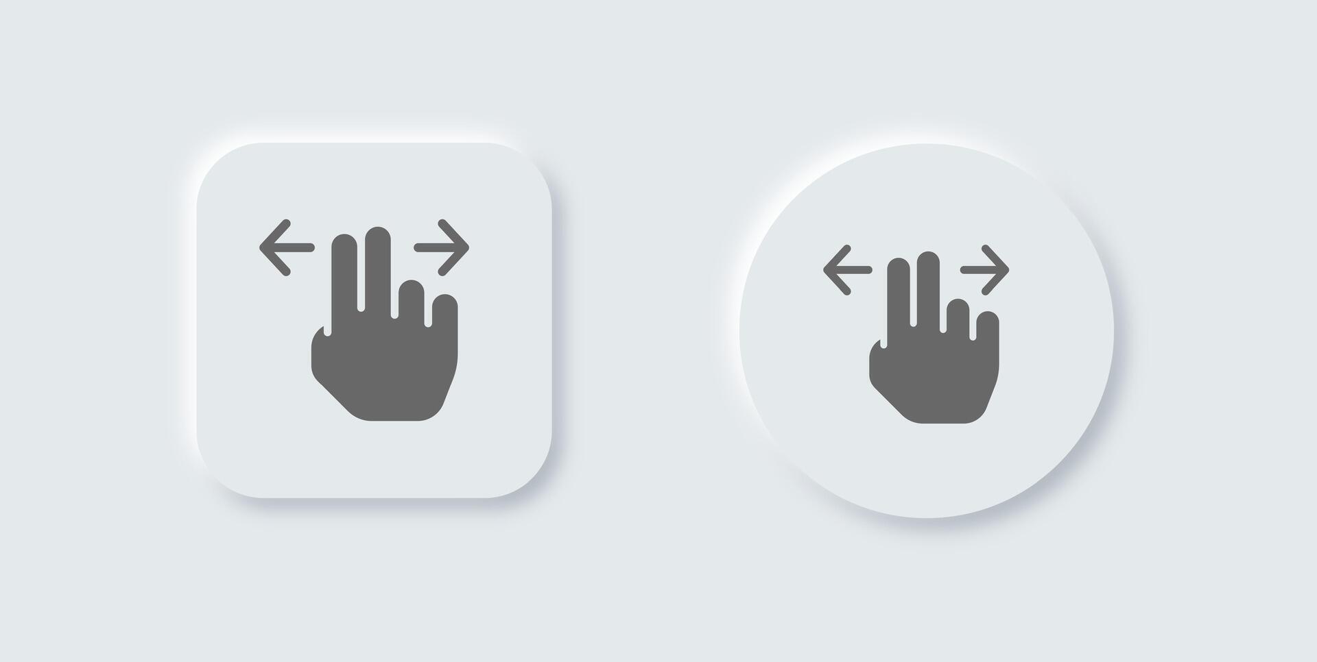Drag Solid Icon In Neomorphic Design Style Cursor Signs Illustration