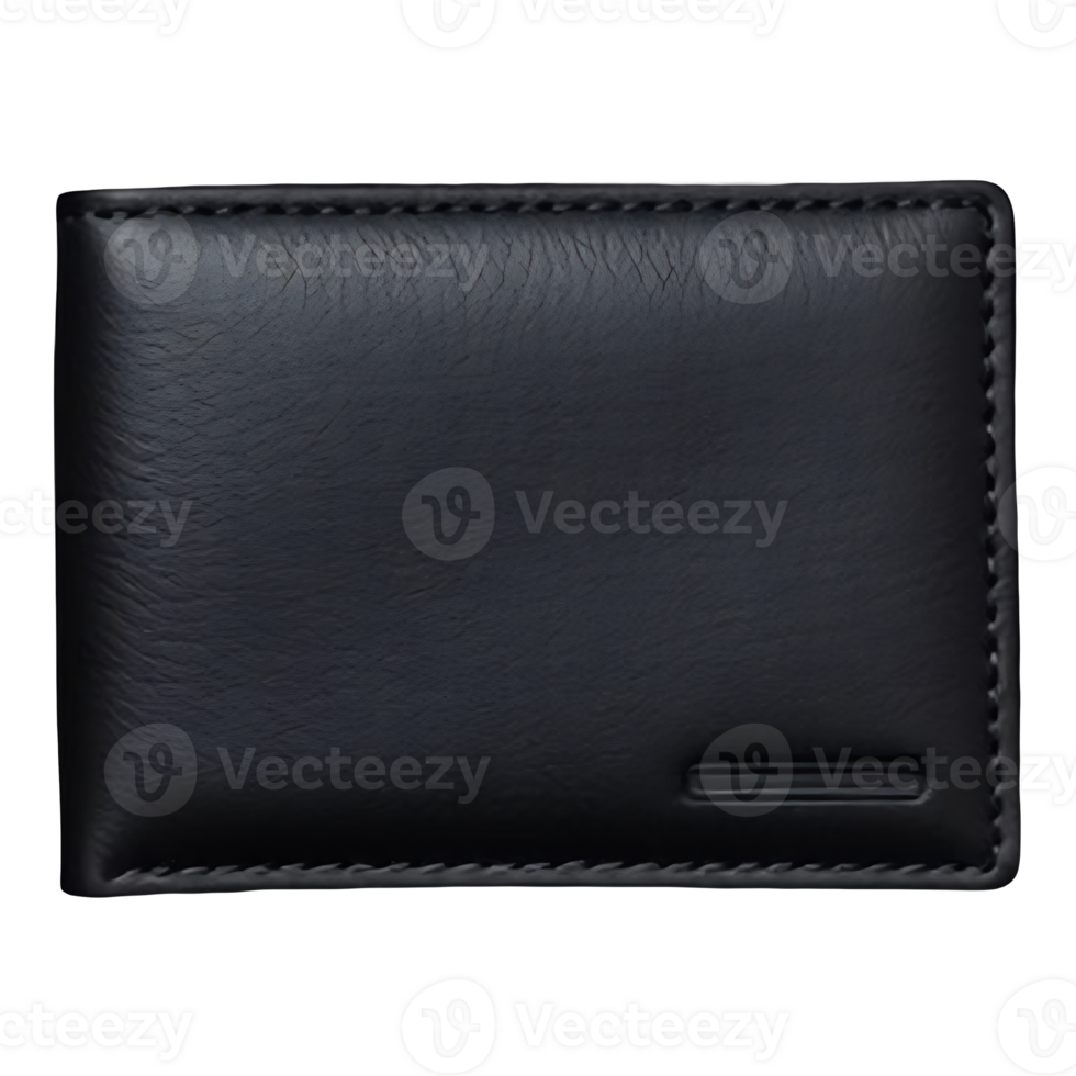 A Black Leather Wallet With A Black Leather Strap 53387125 Png